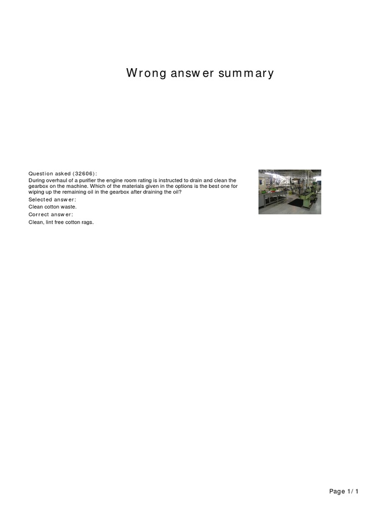 CES Wrong Answer Summary Ff901004 c788 45ee 9daf Ed615663229 | PDF