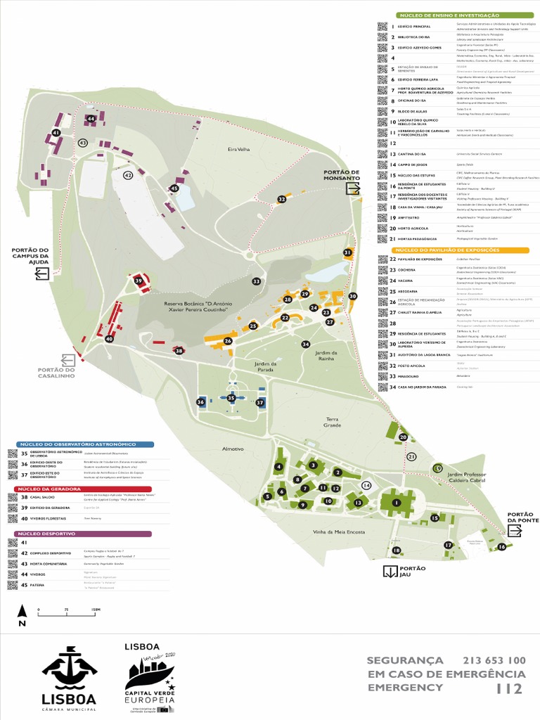 Mapa Da Tapada Da Ajuda Trilhos 0 | PDF