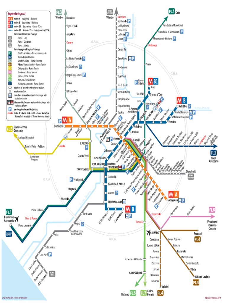 Mapa Metro Roma PDF | PDF