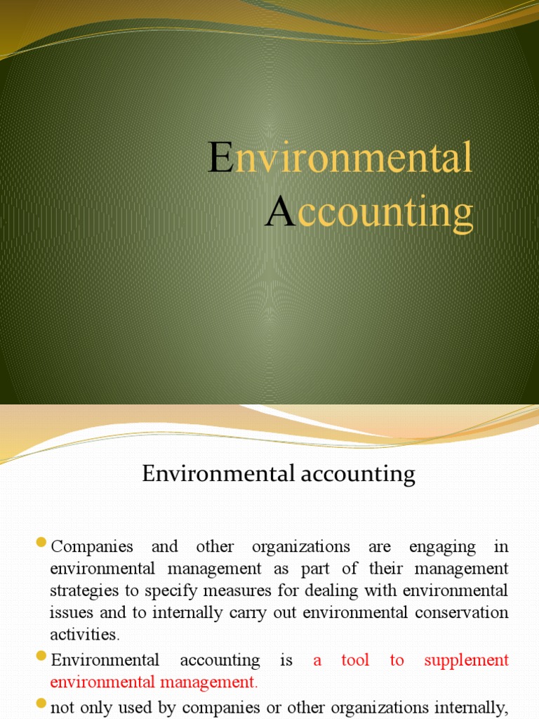 Environmental Accounting | PDF | Environmental Resource Management ...