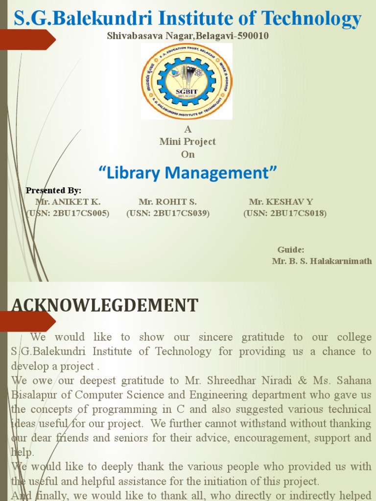 Library Management System in C Project | PDF | C (Programming Language ...