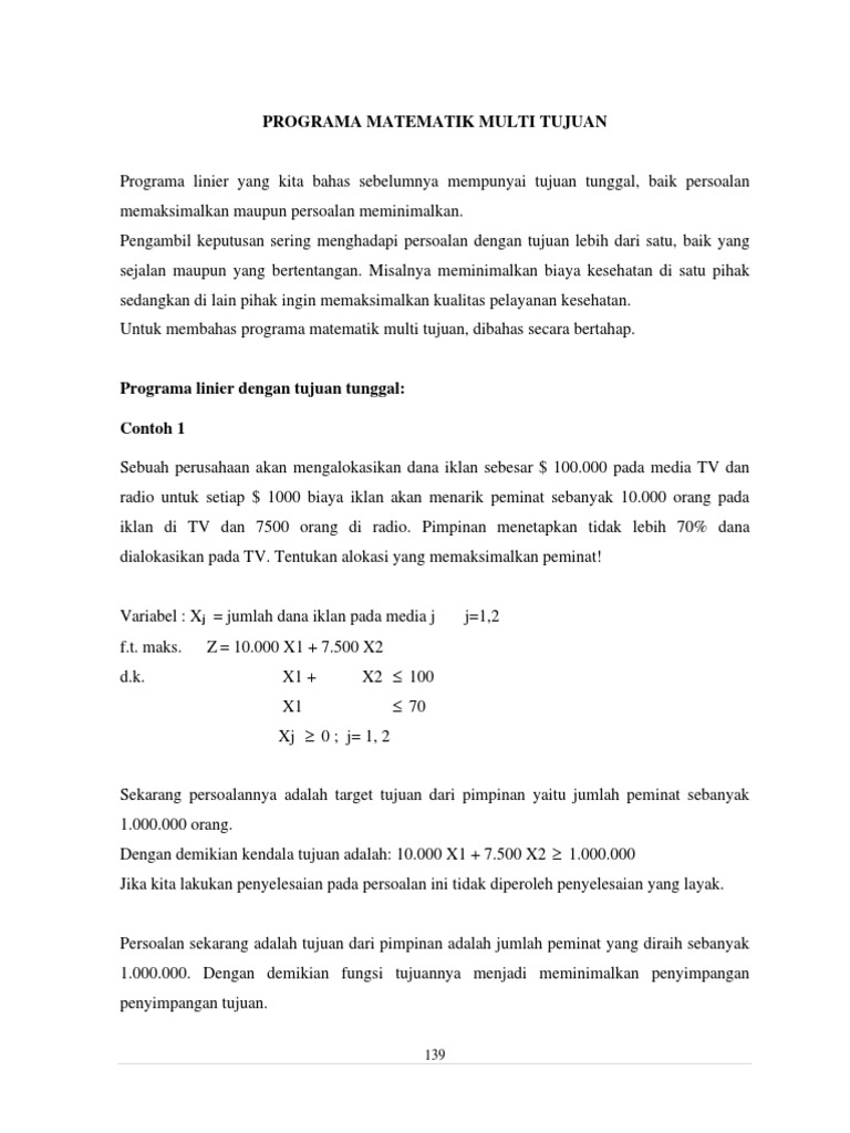 Programa Matematik Multi Tujuan | PDF | Metode & Bahan Ajar