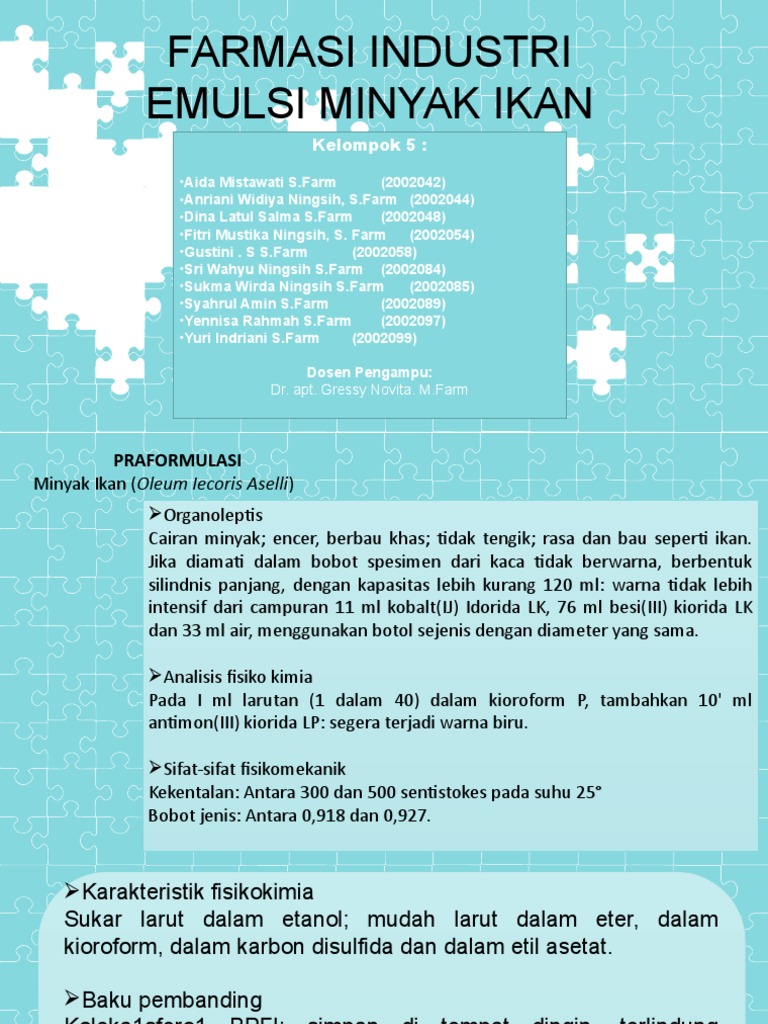 Kelompok 5 - Emulsi Minyak Ikan | PDF