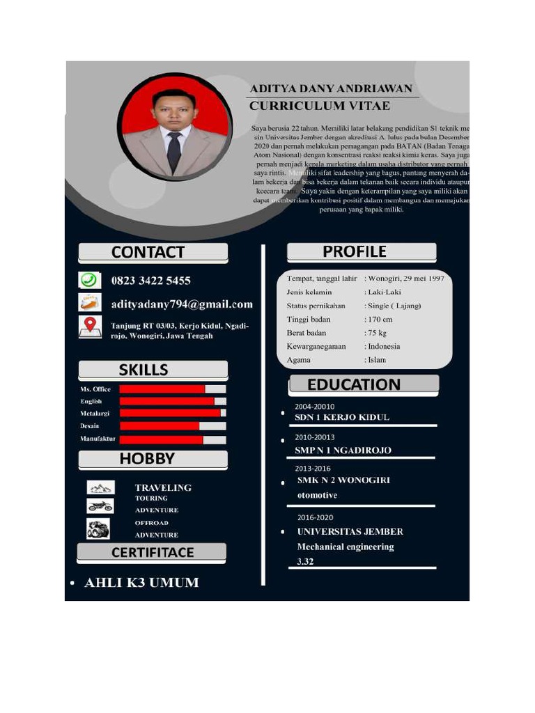 Aditya Dany Andriawan - CV | PDF