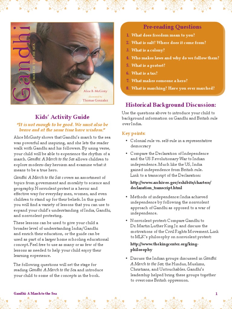 Explore Gandhi's nonviolent march to the sea and India's independence ...