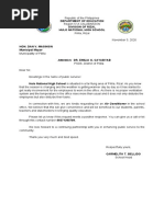 Letter Request For Medical Mission Assistance | PDF | Health Care