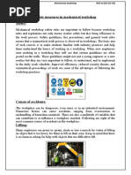 Workshop Safety Rules | PDF | Personal Protective Equipment | Safety