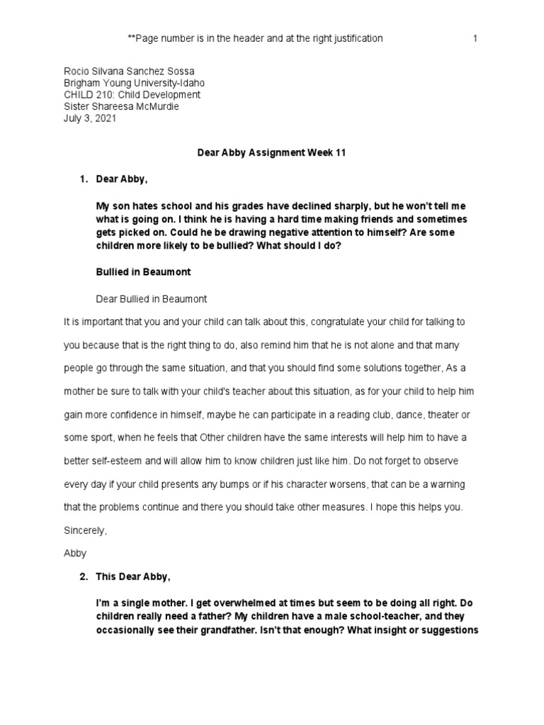 Sample Student Assignment | PDF | Interpersonal Relationships | Social ...