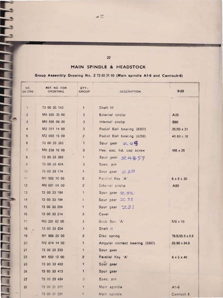 HMT NH26 | PDF | Tools | Equipment