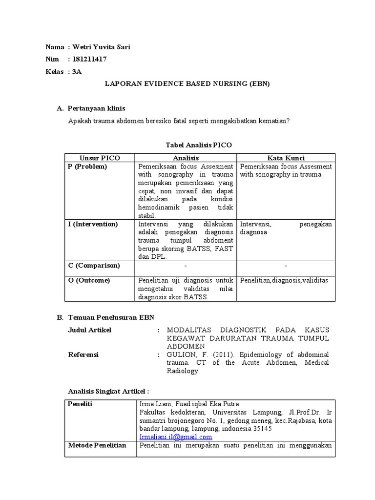 FORMAT PICO KGD (Wetri Yuvita Sari) | PDF