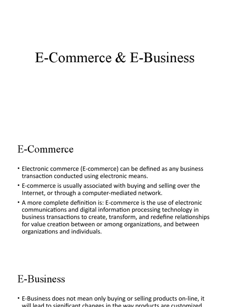 E-Commerce, Data Warehouse, Data Mining | PDF | Electronic Business | E ...
