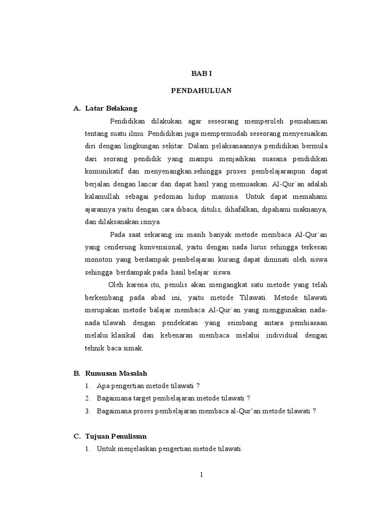Metode Tilawati | PDF