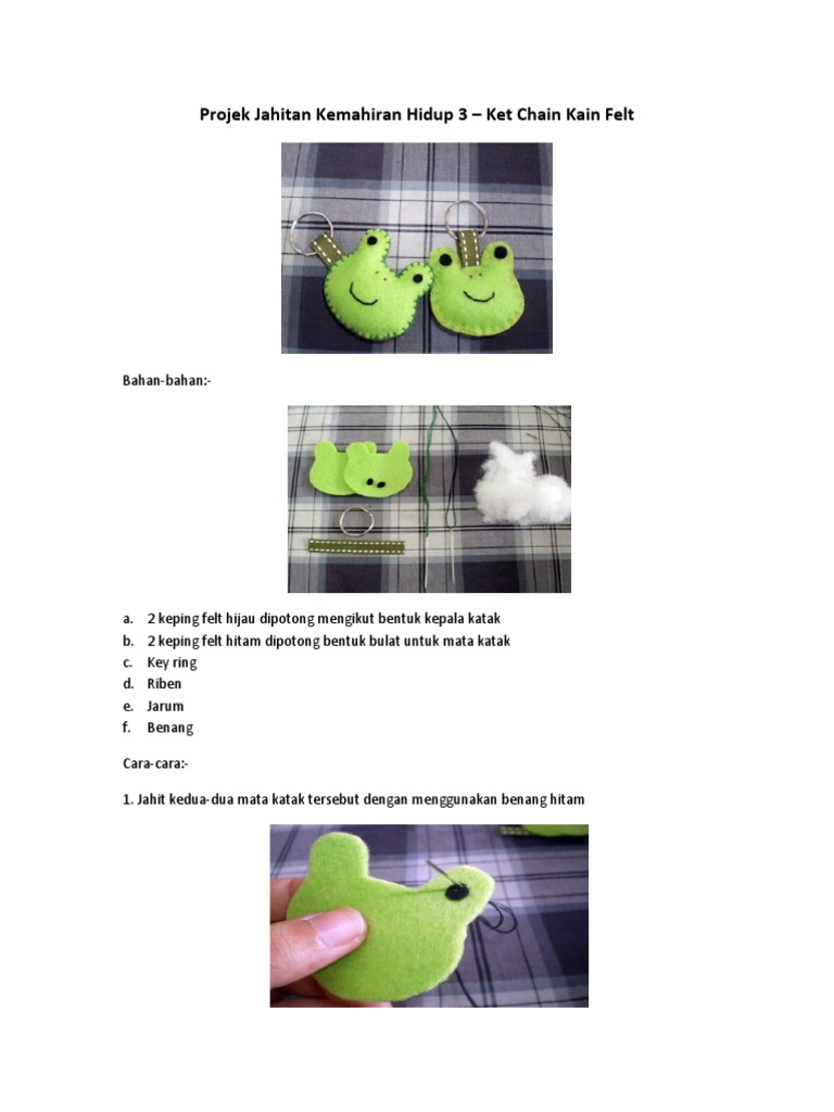 Keychain Katak Kain Felt | PDF