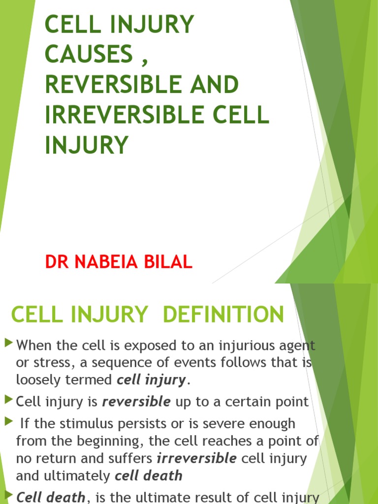 Cell Injury: Reversible vs Irreversible | PDF | Hypoxia (Medical ...