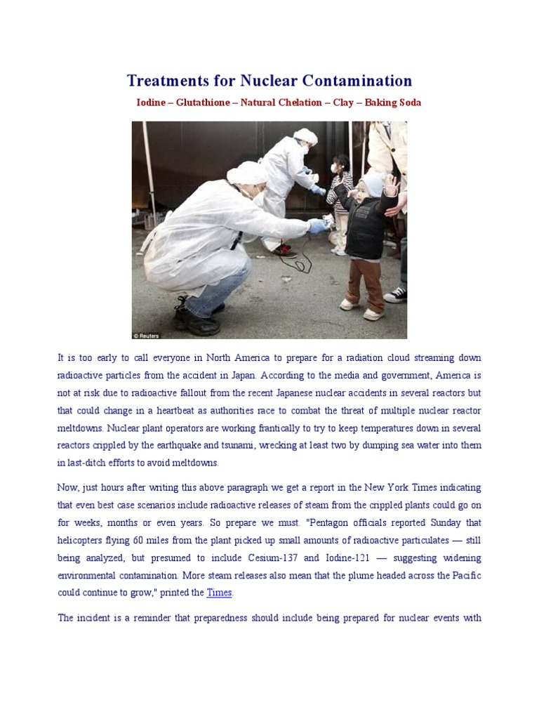 Treatments For Nuclear Contamination | PDF | Radioactive Contamination ...
