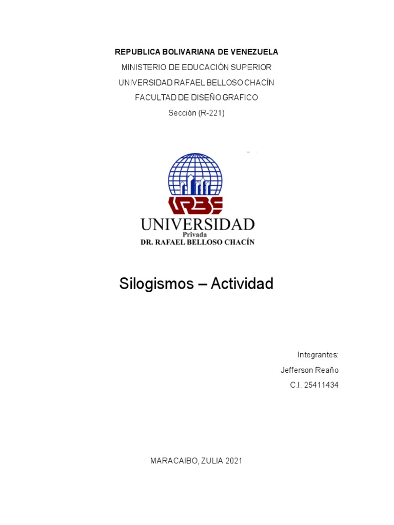 Logica - Silogismos (Jefferson Reaño) | PDF