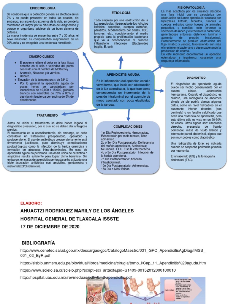 Mapa Conceptual Apendicitis | PDF | Inmunología | Epidemiología