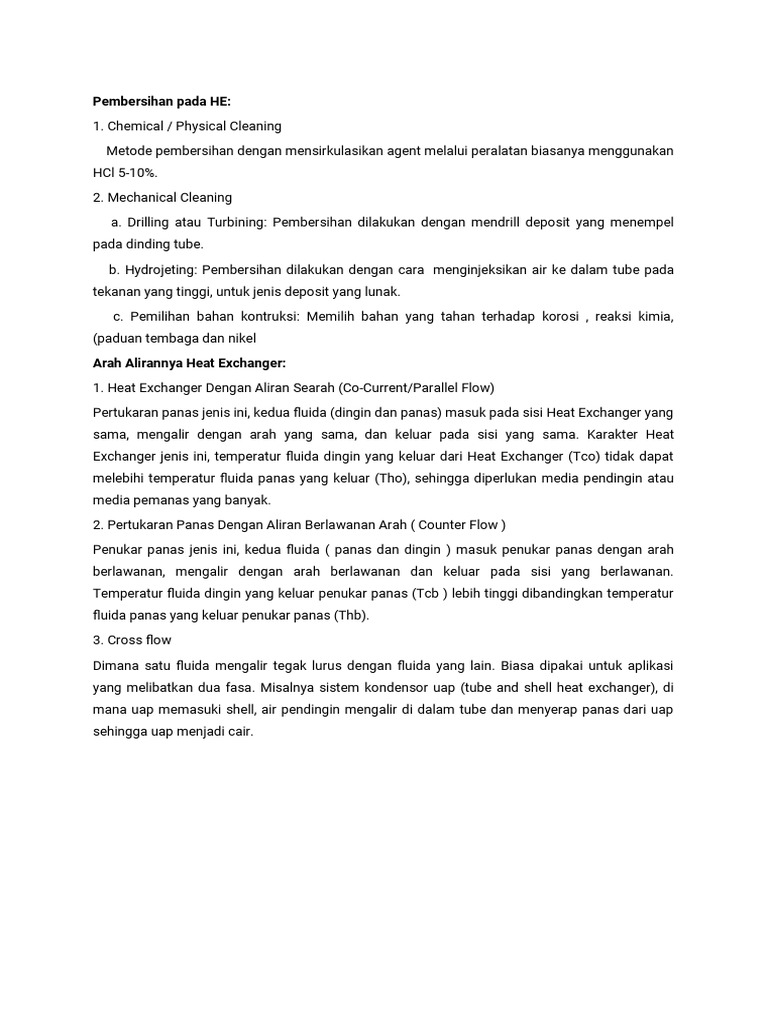 Jenis Aliran DN Pembersihan He | PDF