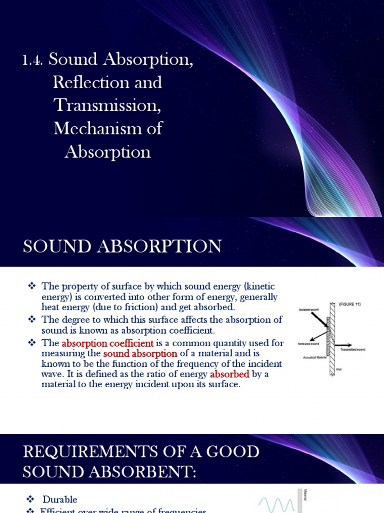 Sound Absorption | PDF | Sound | Acoustics