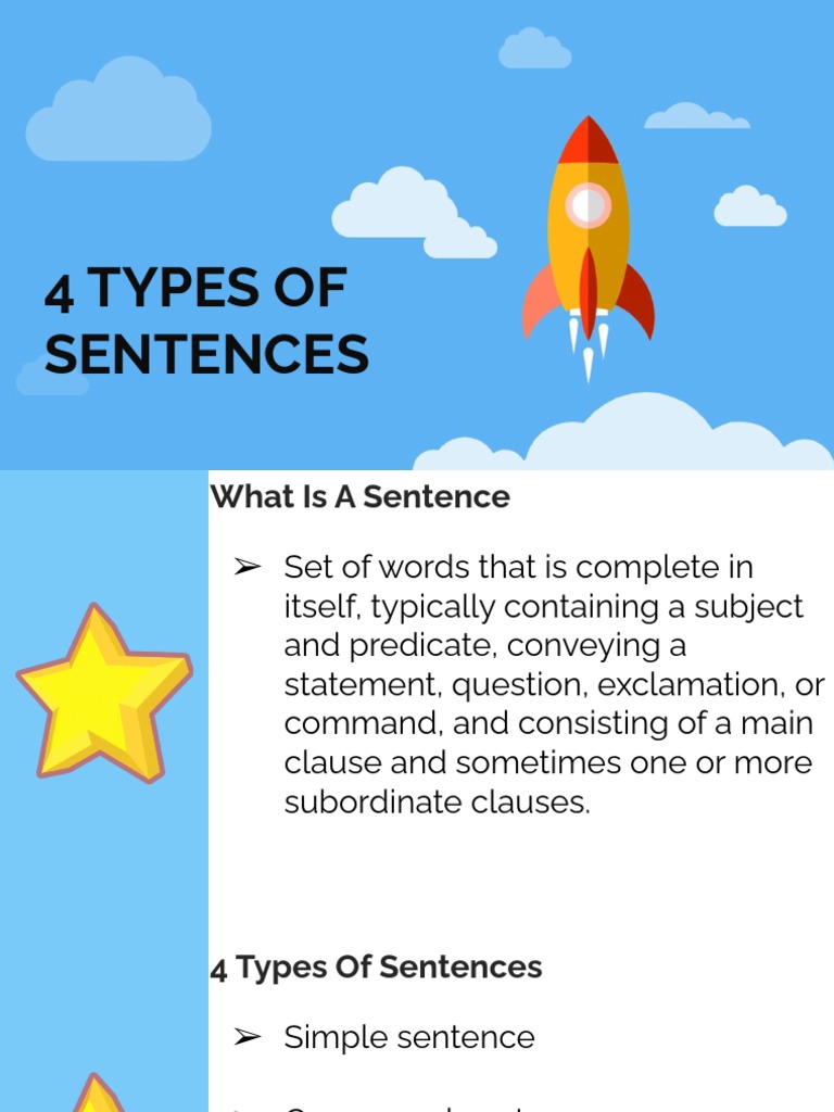 4 Types of Sentences | PDF