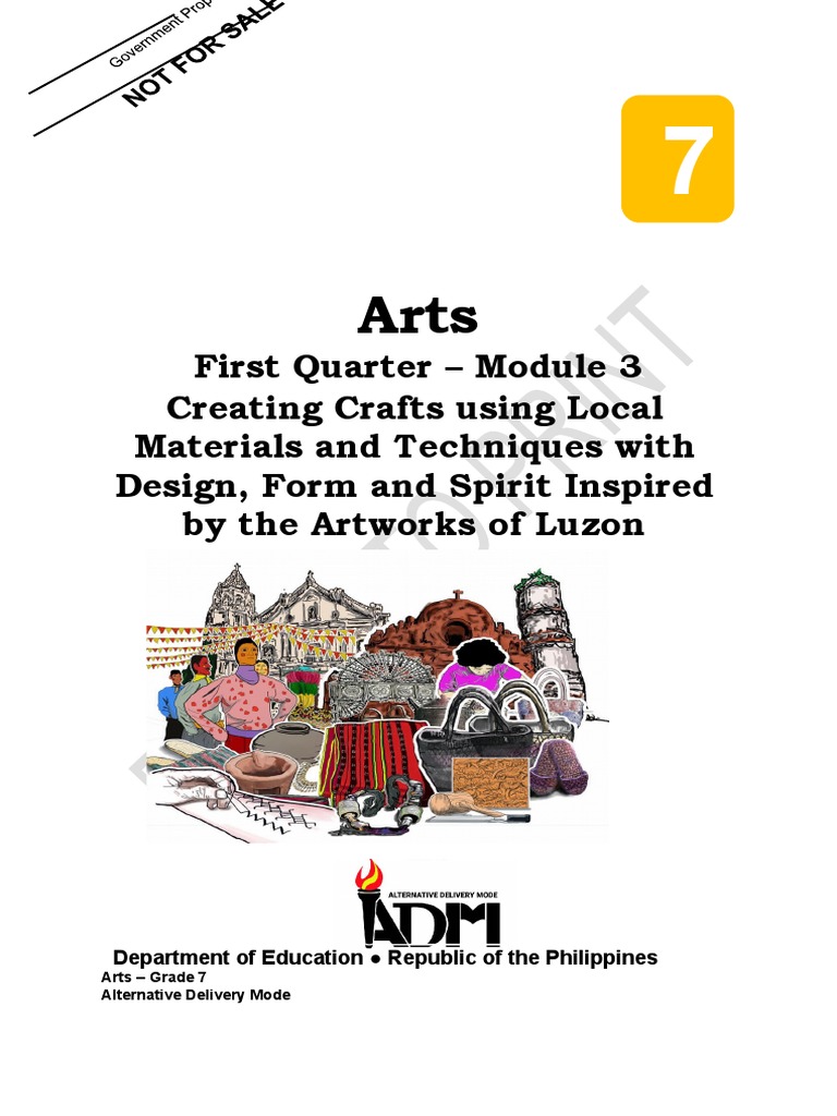 Arts7 - q1 - Mod3 - Creating Crafts Using Local Materials and ...