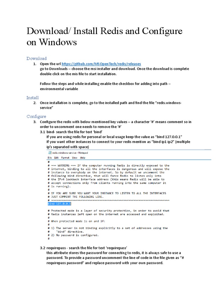 Axpert Web - Windows Redis Installation & Configuration | PDF Axpert Web - Windows Redis Installation & Configuration | PDF