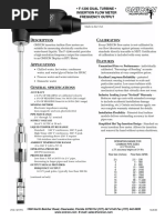 FT-3400 Electromagnetic Flow Meter Guide | PDF | Flow Measurement ...