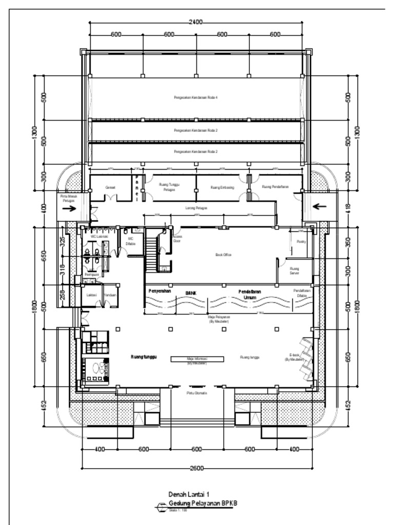 Rencana Tata Letak Gedung Pelayanan Bpkb Pdf