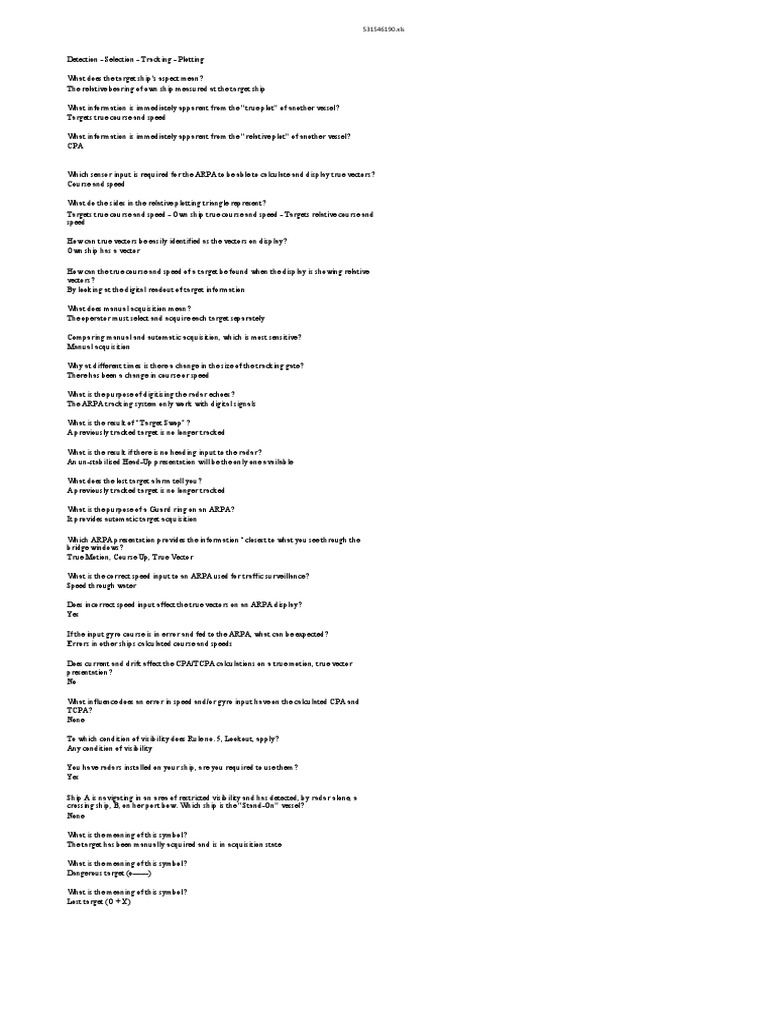 050 ARPA Theory | PDF | Microwave Technology | Radar