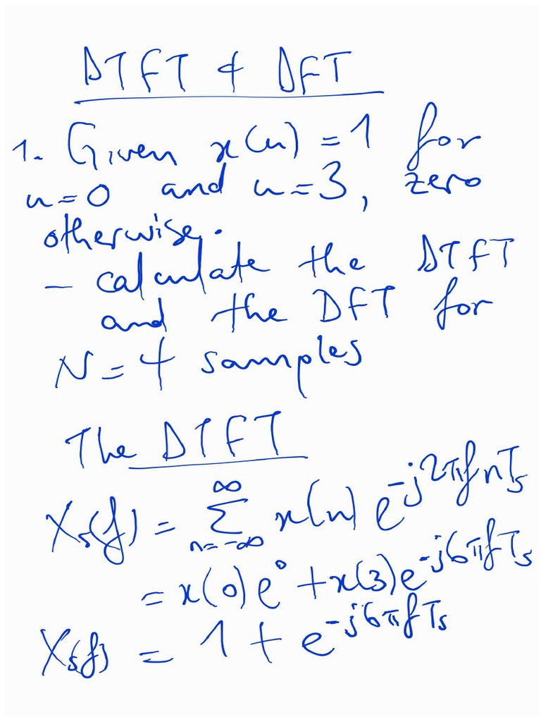 Practice1 DTFT - DFT | PDF