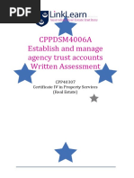 REAA - CPPREP4002 - Assessment Questions v1.2 | PDF | Consumer Protection | Real Estate Broker