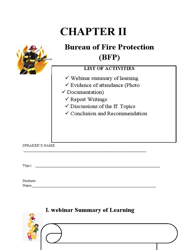 Bureau of Fire Protection (BFP) | PDF