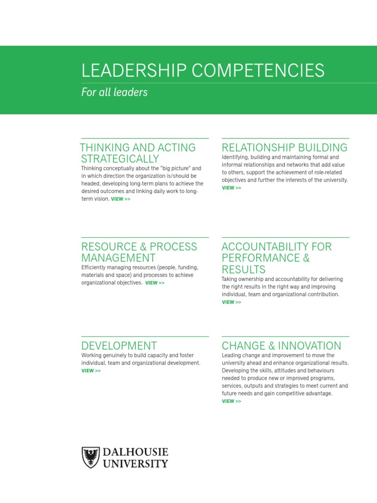 Dal Leadership Competencies-Web | PDF | Strategic Management ...