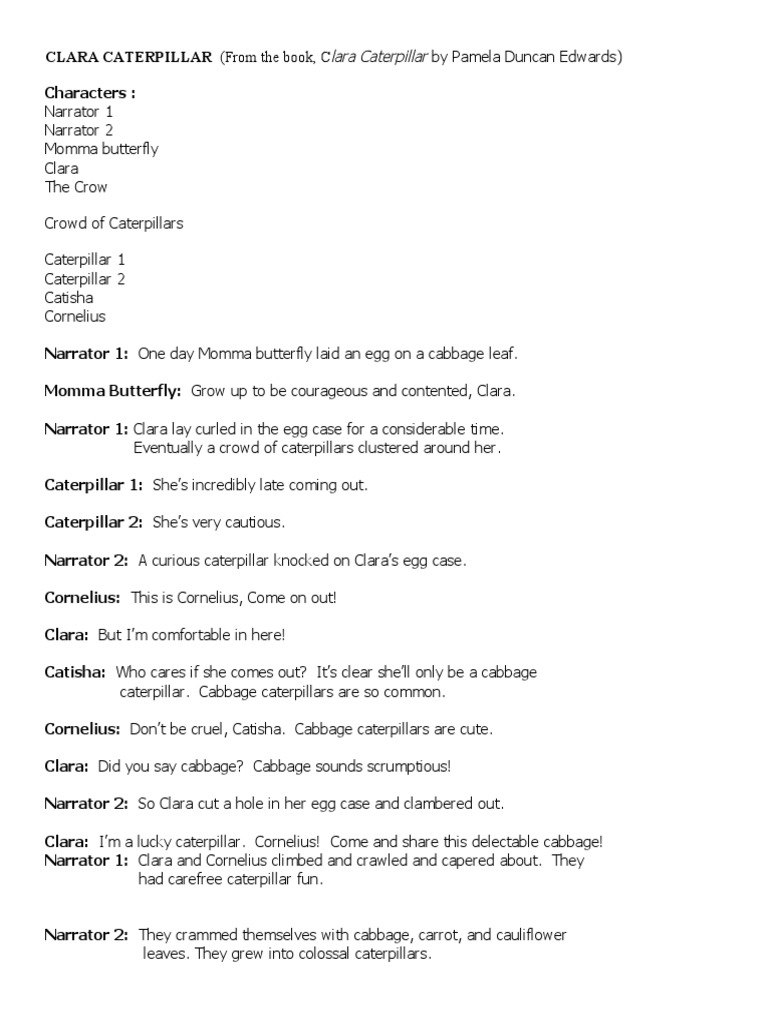 2 Sci Clara Caterpillar | PDF | Butterfly | Hexapoda