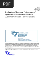 CLSI EP06 Evaluation of Linearity of Quantitative Measurement ...