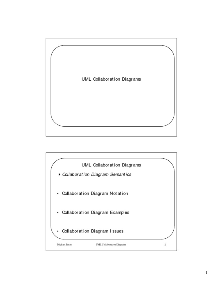 UML Collaboration Diagrams Explained | PDF | Unified Modeling Language ...
