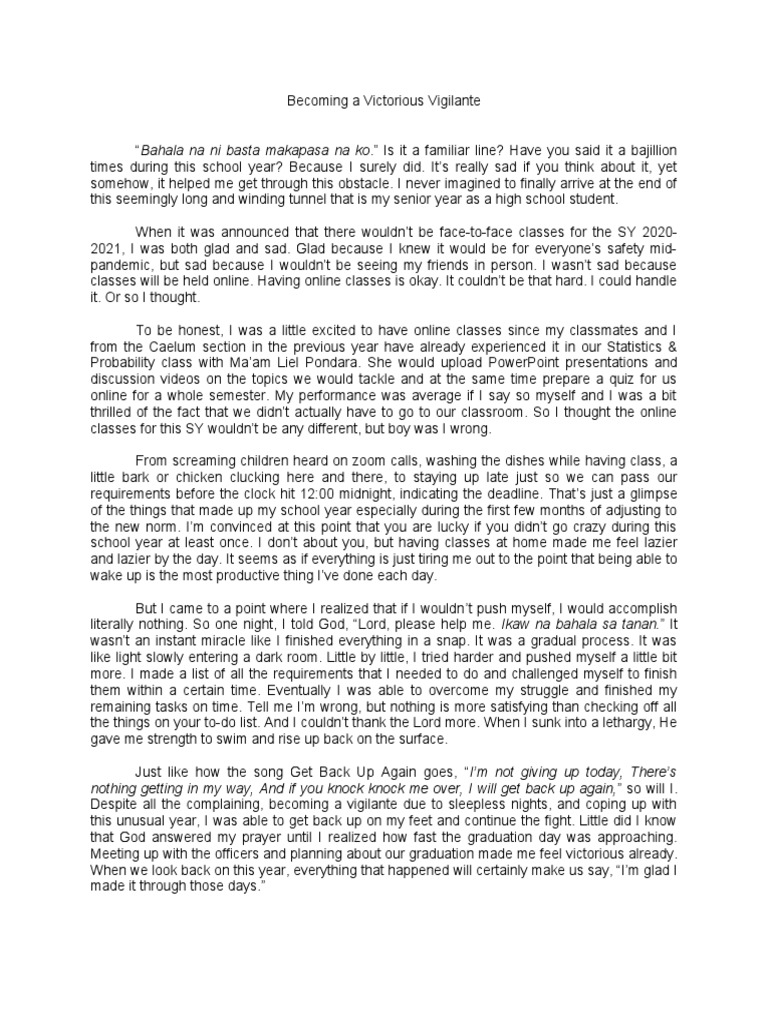 My Grade 12 Journey | PDF