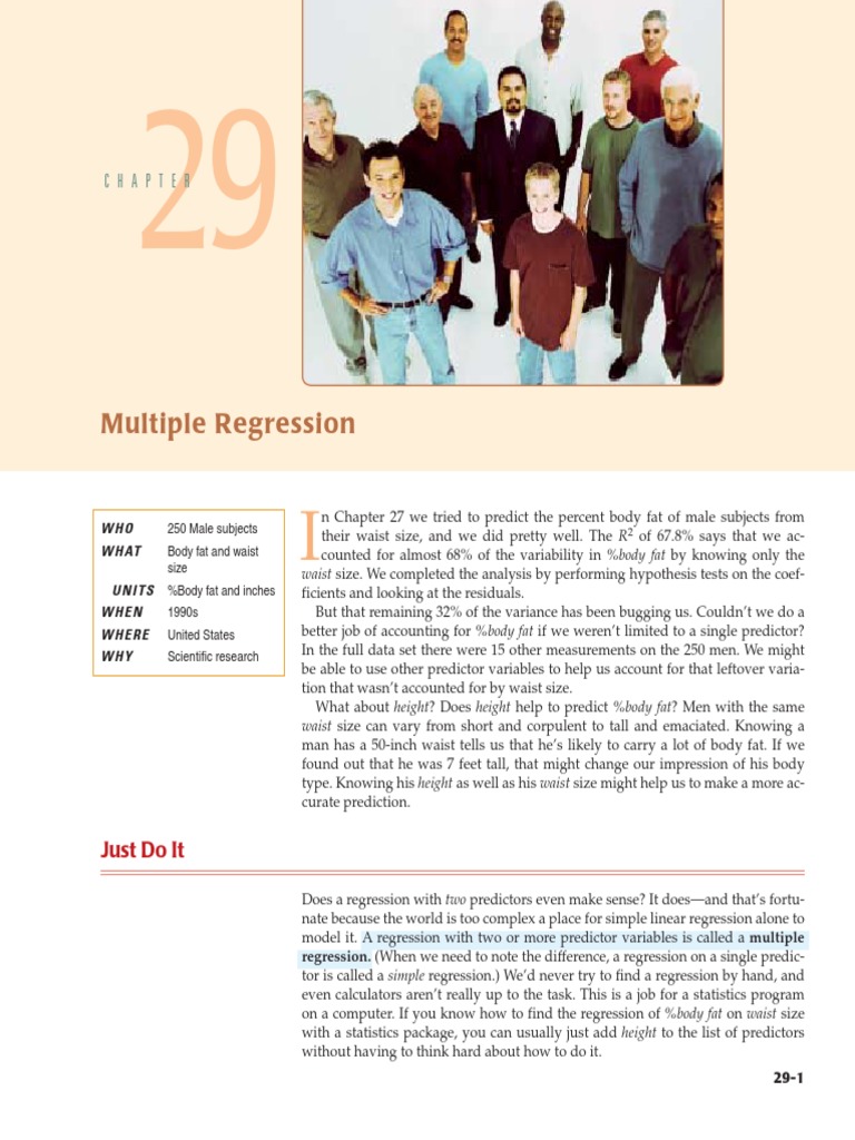 Guide On Multiple Regression | PDF | Regression Analysis | Errors And Residuals