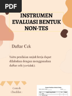 Contoh Instrumen Penilaian Non Tes | PDF