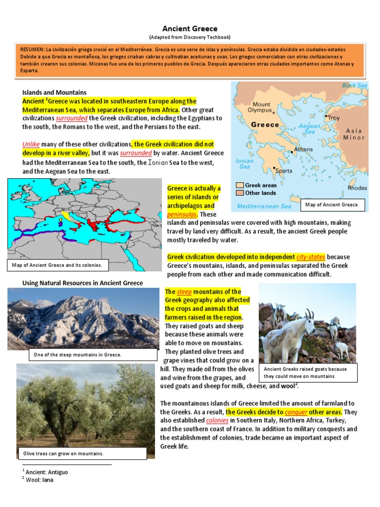 Ancient Greece Geography Mod | PDF | Ancient Greece | Mycenaean Greece