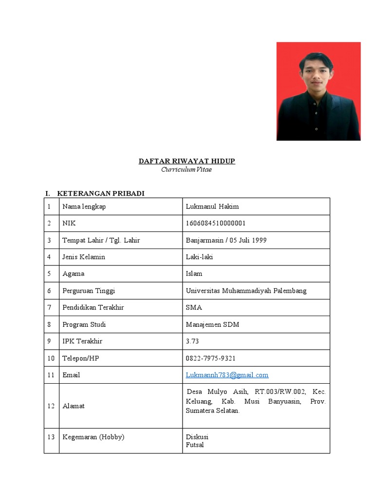 CV Lukman | PDF