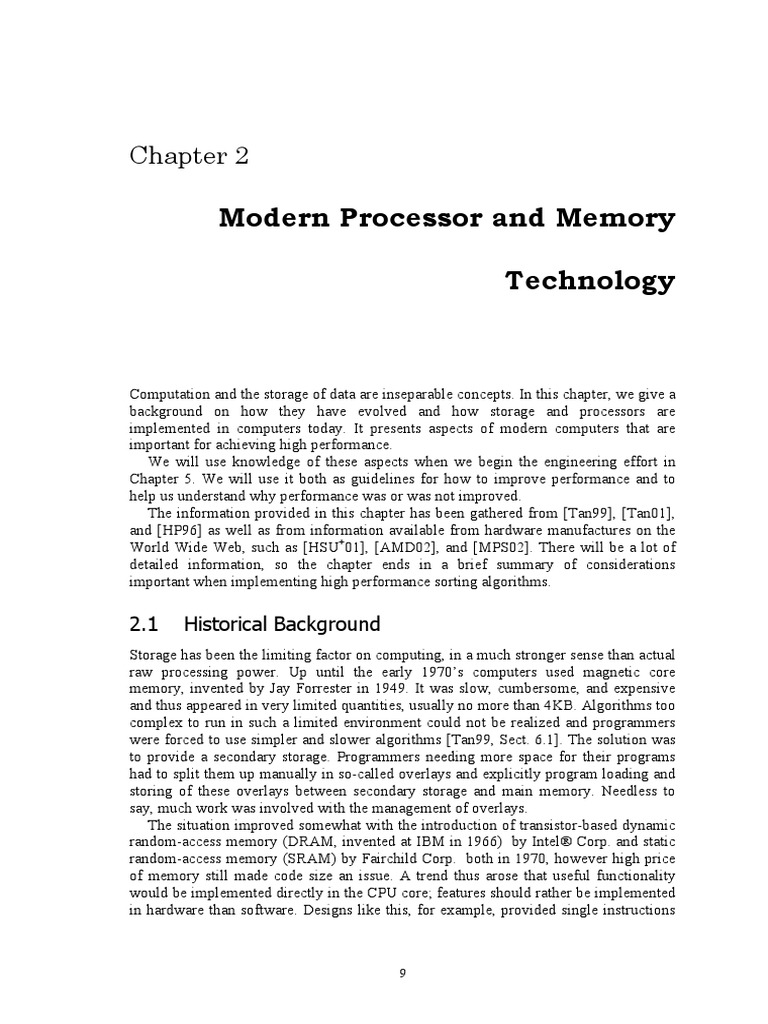 Modern Processor and Memory Technology | PDF | Cpu Cache | Computer ...