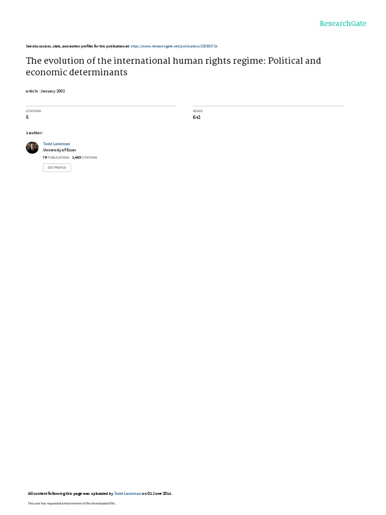 Political & economic factors that shaped the international human rights ...