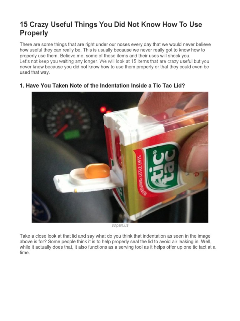 15 Crazy Useful Things You Did Not Know How To Use Properly | Download ...