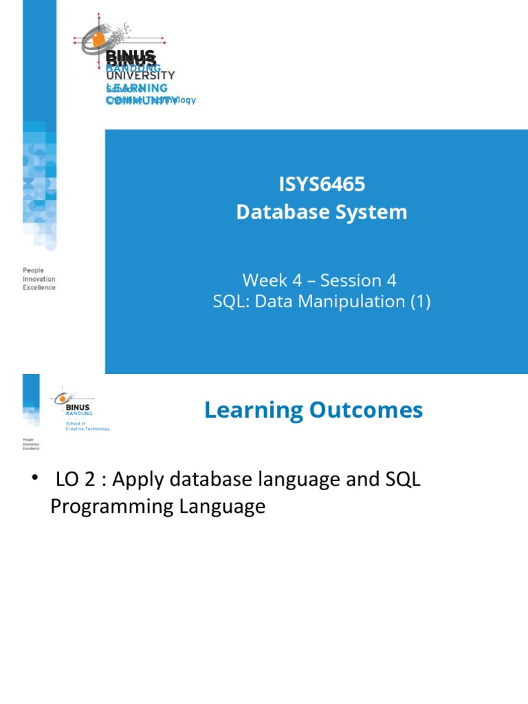SQL Data Manipulation Guide | PDF | Sql | Data Management Software