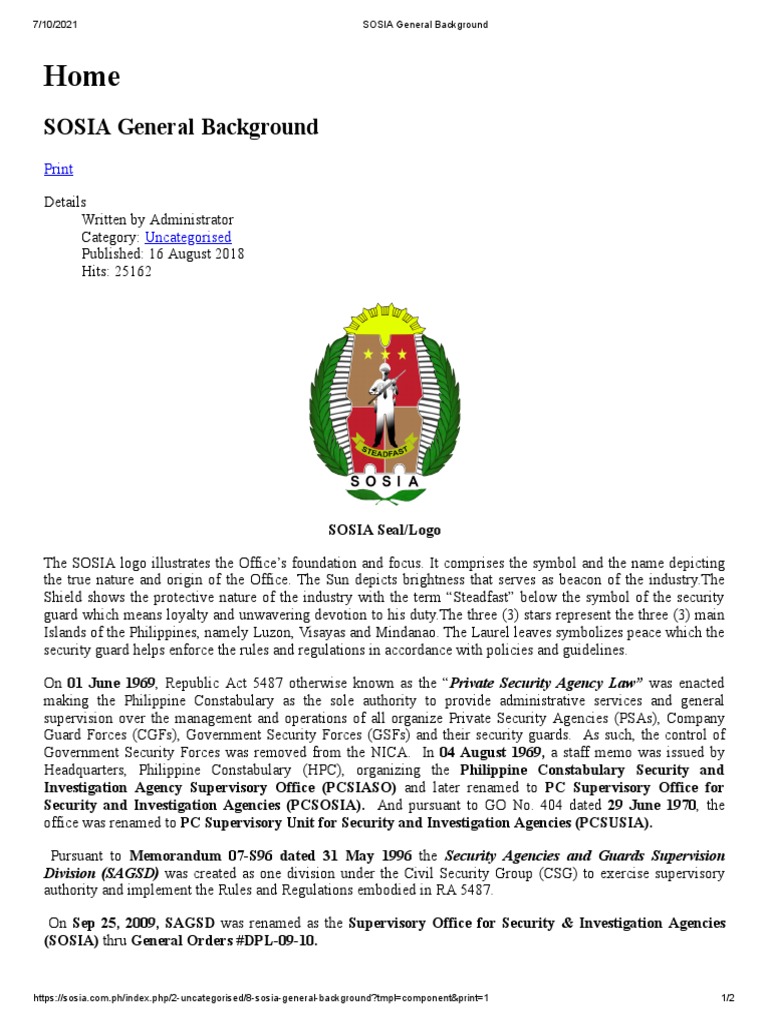 SOSIA General Background | PDF | Policy | Justice