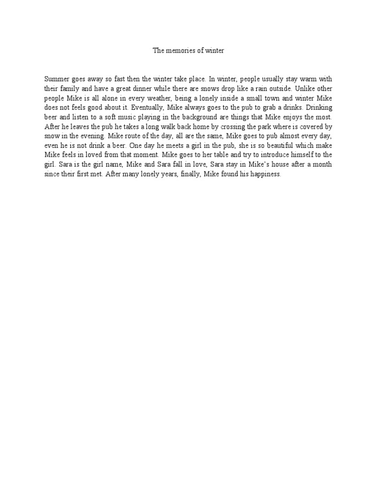 The Memories of Winter | PDF | Mystery, Thriller & Crime Fiction | Poetry