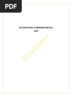 Employees' Compensation Act 1923 | PDF | Employment | Legal Liability
