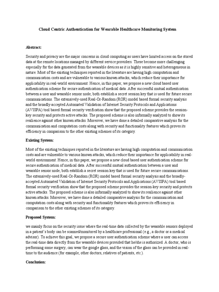 SecureAuth OTP for Wearable Health Data | PDF | Authentication ...