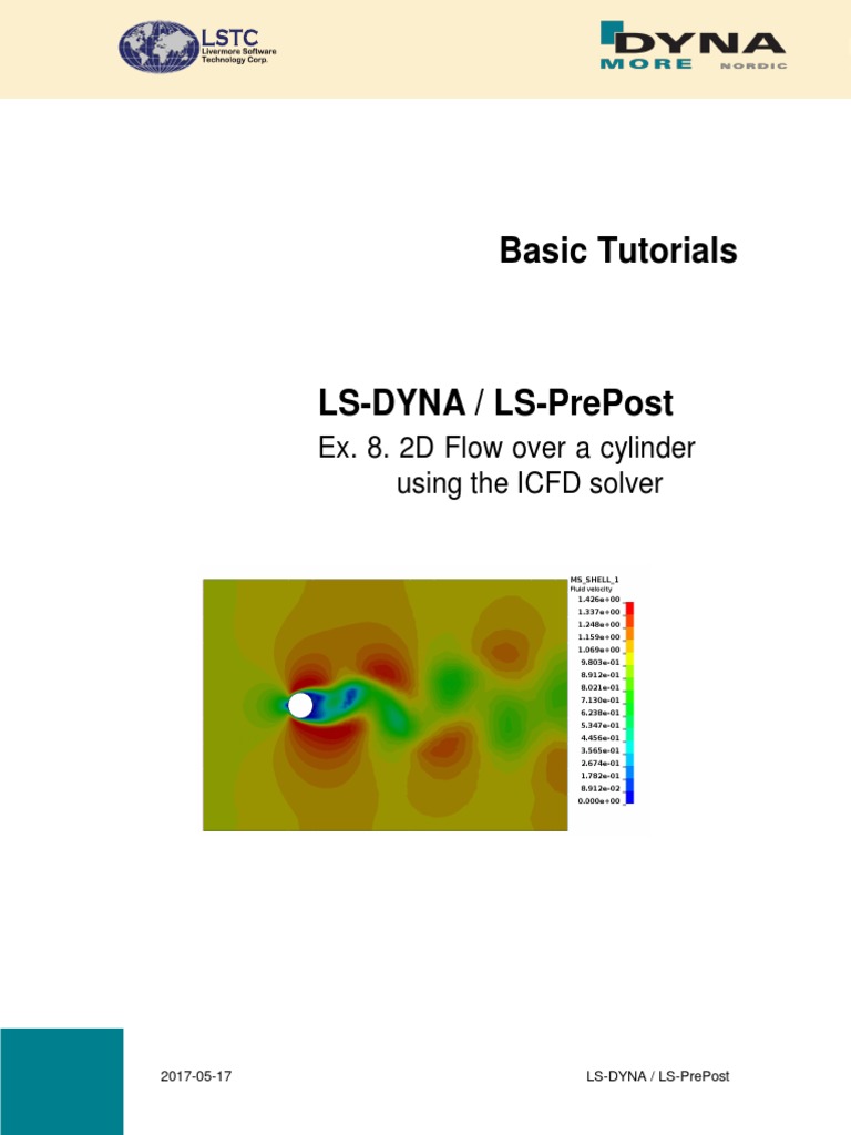 Basic Tutorials: Ex. 8. 2D Flow Over A Cylinder Using The ICFD Solver ...